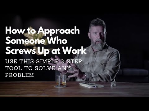 How to Approach Someone Who Screws up at Work! - YouTube