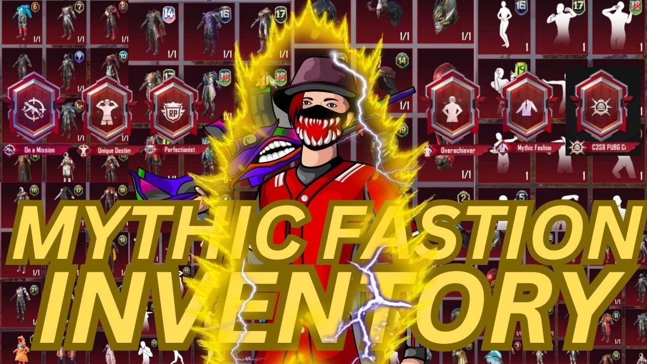 MYTHIC FASHION INVENTORY 80 + MYTHIC | #redcloakgamer #pubg #pubgmobile ...