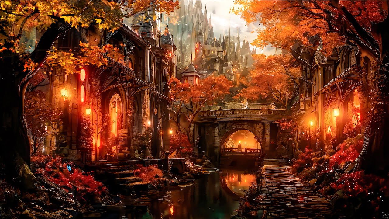 Fantasy Medieval Music, Peaceful Celtic Music, Nightfall at the House ...