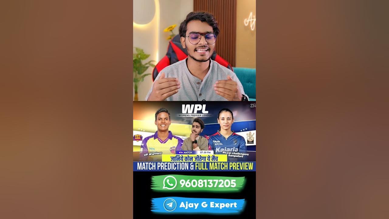 Royal Challengers Bangluru vs UP Worriorz | WPL 9th Match Prediction | UPw vs RCBw Match ...