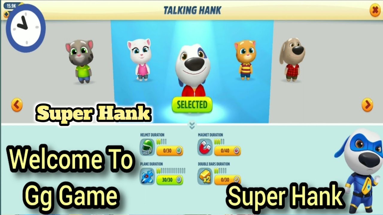 Talking Tom Gold Run - Super Hank 2 Chinese Version 😱 - YouTube