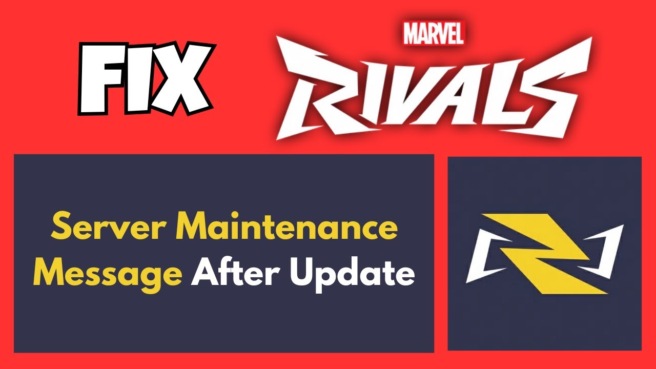 How to Fix Server Maintenance Error in Marvel Rivals After Update - YouTube