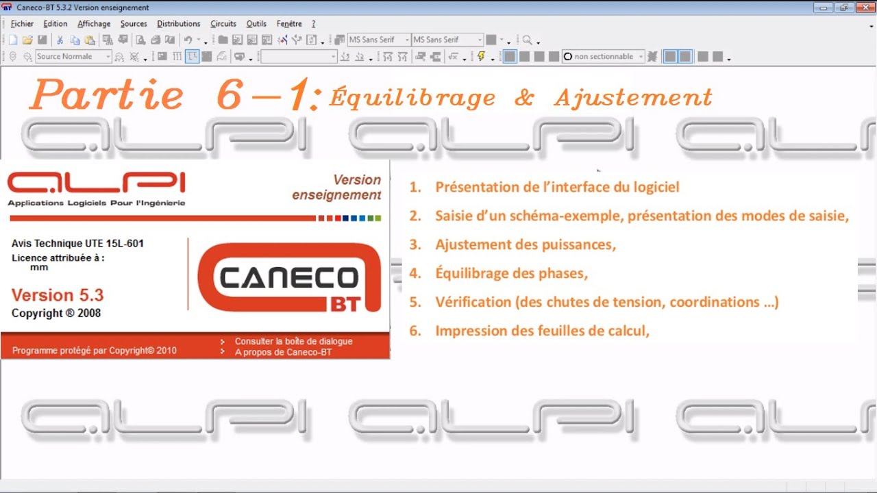 Initiation à Caneco BT 5.3 -- Partie 6-1 : Équilibrage des phases et Ajustement des puissances ...
