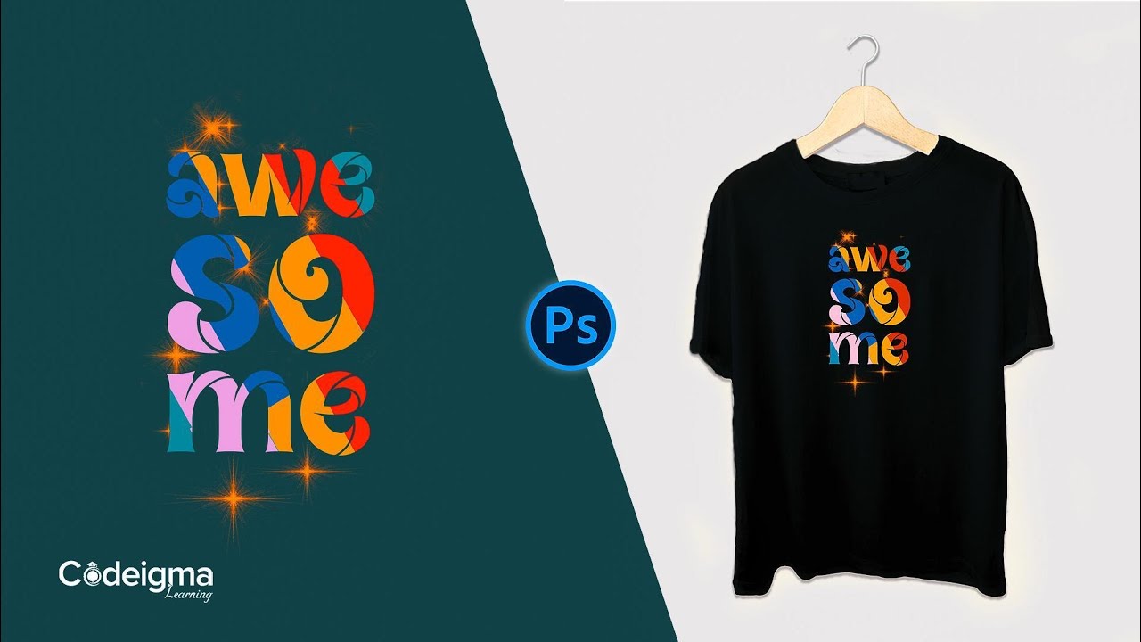 Typography T-Shirt Design In Adobe Photoshop Tutorial | Part 1 ...