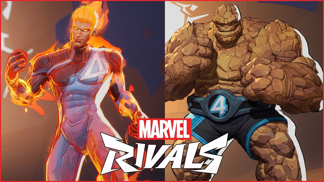 Marvel Rivals Human Torch and The Thing Gameplay LIVE! (Test Servers ...