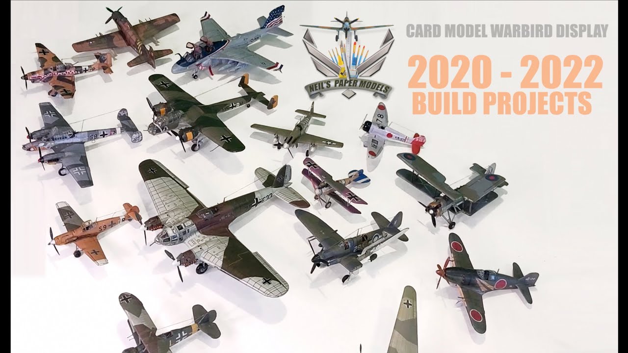 CARD MODEL WARBIRD DISPLAY 2020 - 2022 - YouTube