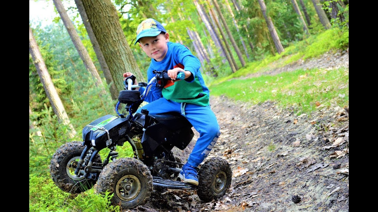 small electric homemade quad bike - YouTube