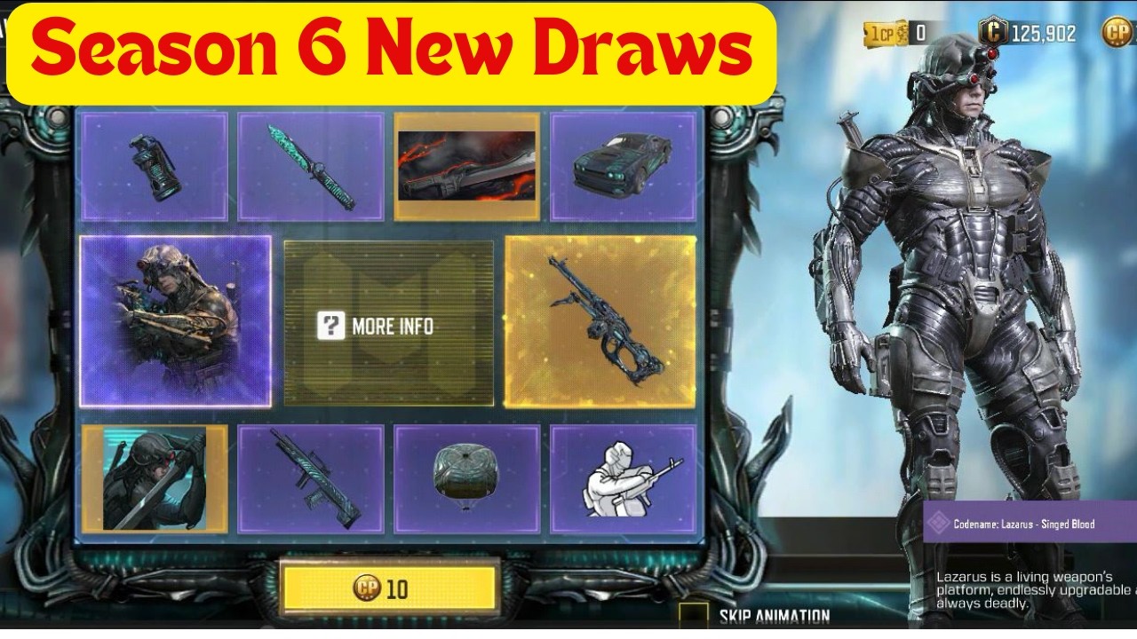 Season 6 Battle Pass || New Draws || Gameplay COD Mobile CODM 2024 ...