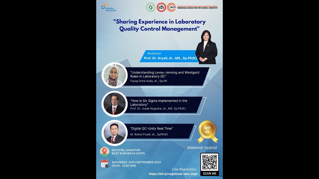 “Sharing Experience in Laboratory Quality Control Management" - YouTube