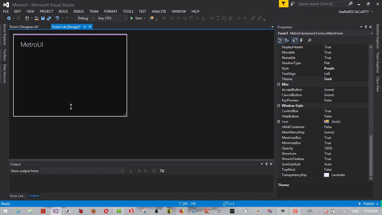 Windows Form Metro UI ( VB.NET ) - YouTube