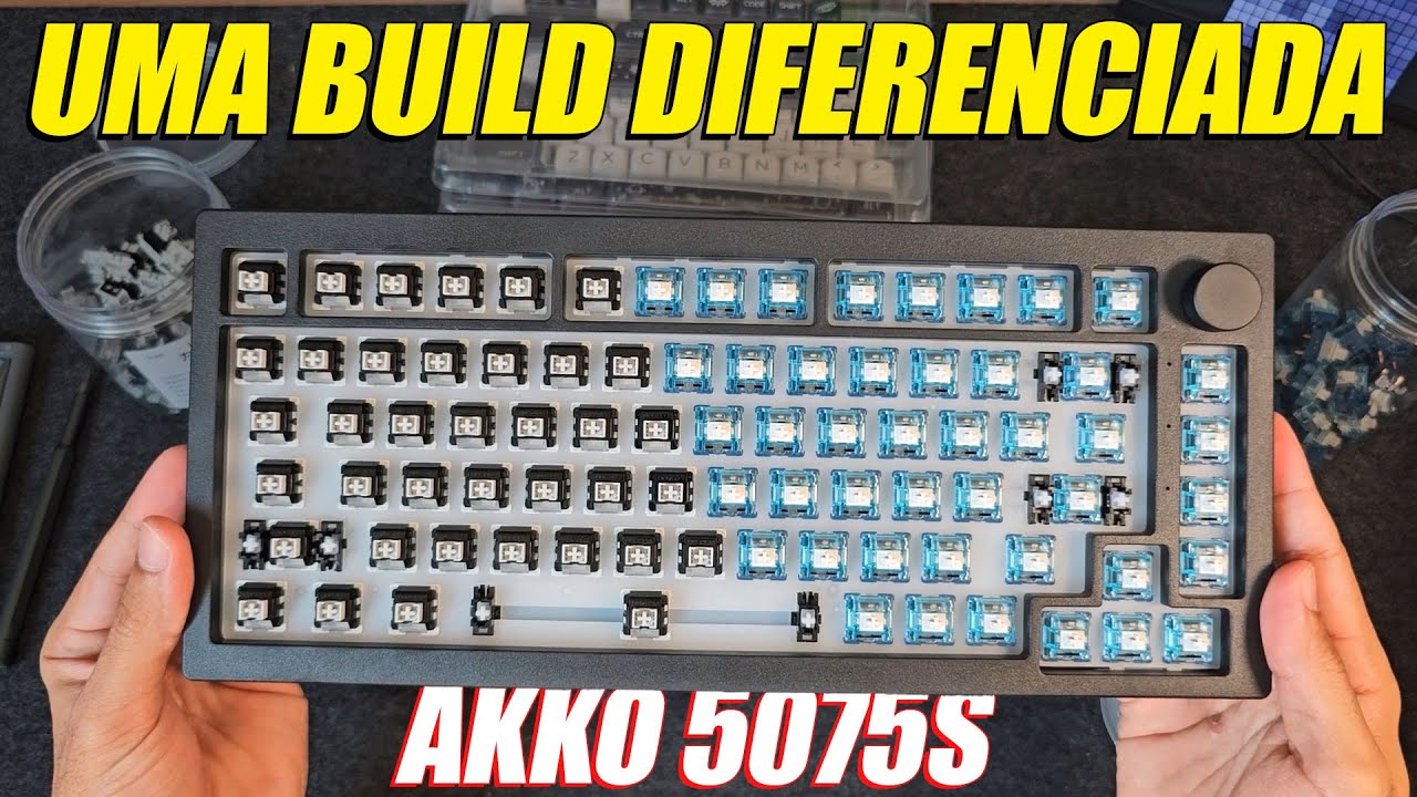 Akko 5075s - MONTANDO A MELHOR VERSÃO da linha 5075 com Switch CIY ...