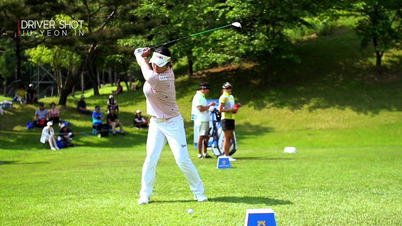 [Golf swing HD] klpga 인주연 driver_front view [스윙학개론_골프스윙] - YouTube