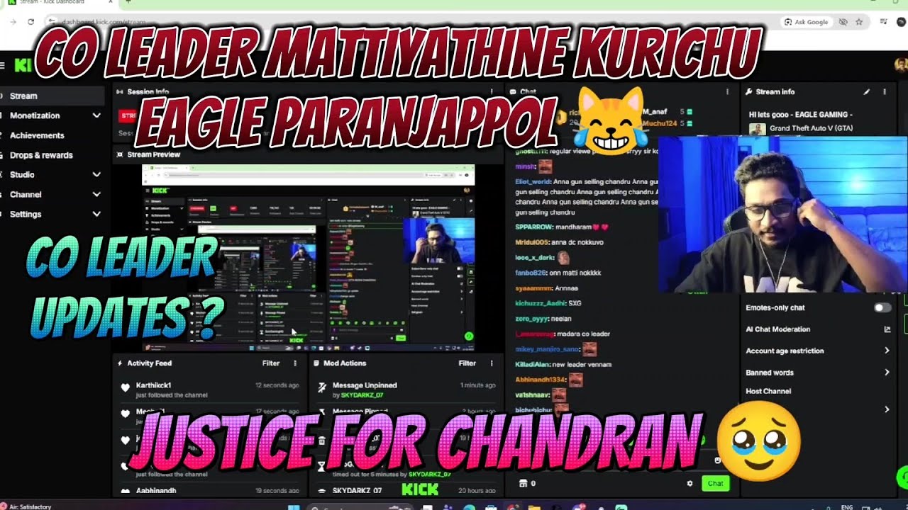 JUSTICE FOR CHANDRAN 🥹 CO LEADER MATTIYATHINE KURICHU EAGLE PARANJAPPOL ...