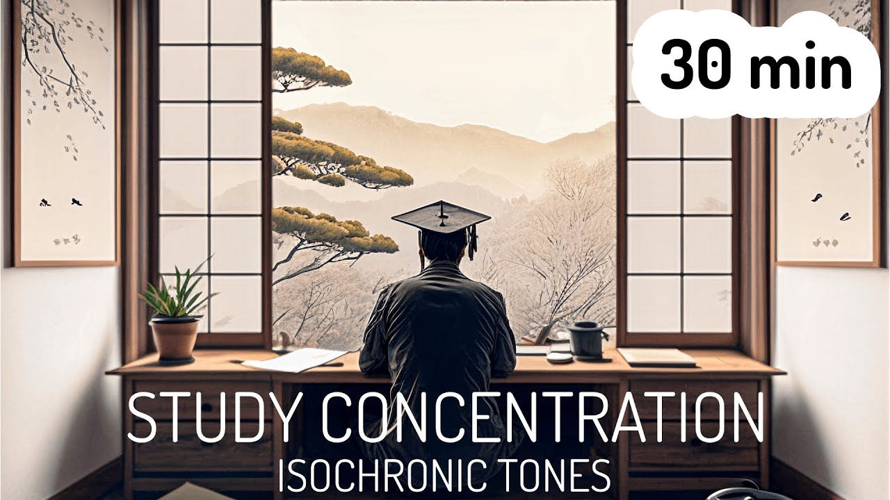 Study Focus - With Isochronic Tones & Noise [30 min] - YouTube