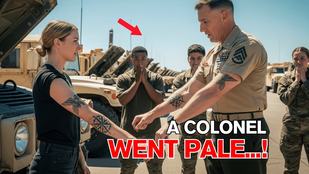 They Mocked Her Tattoo — Then the Marine Colonel Pulled Off His Jacket ...
