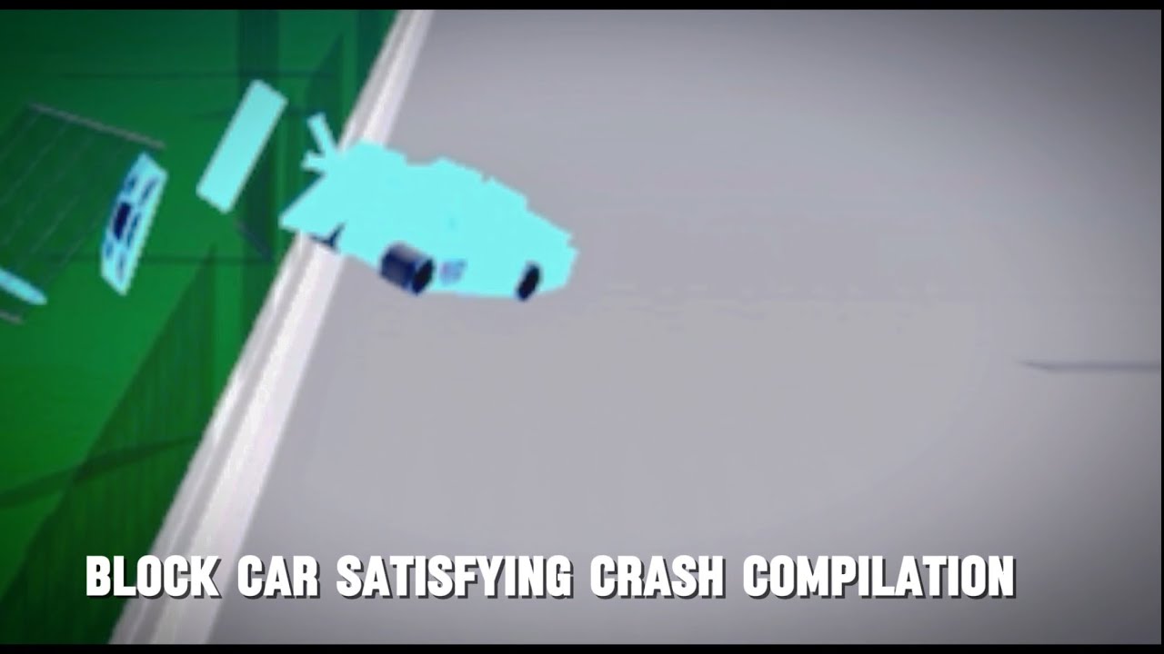 Roblox NASCAR Satisfying Block Car Crash Compilation - YouTube