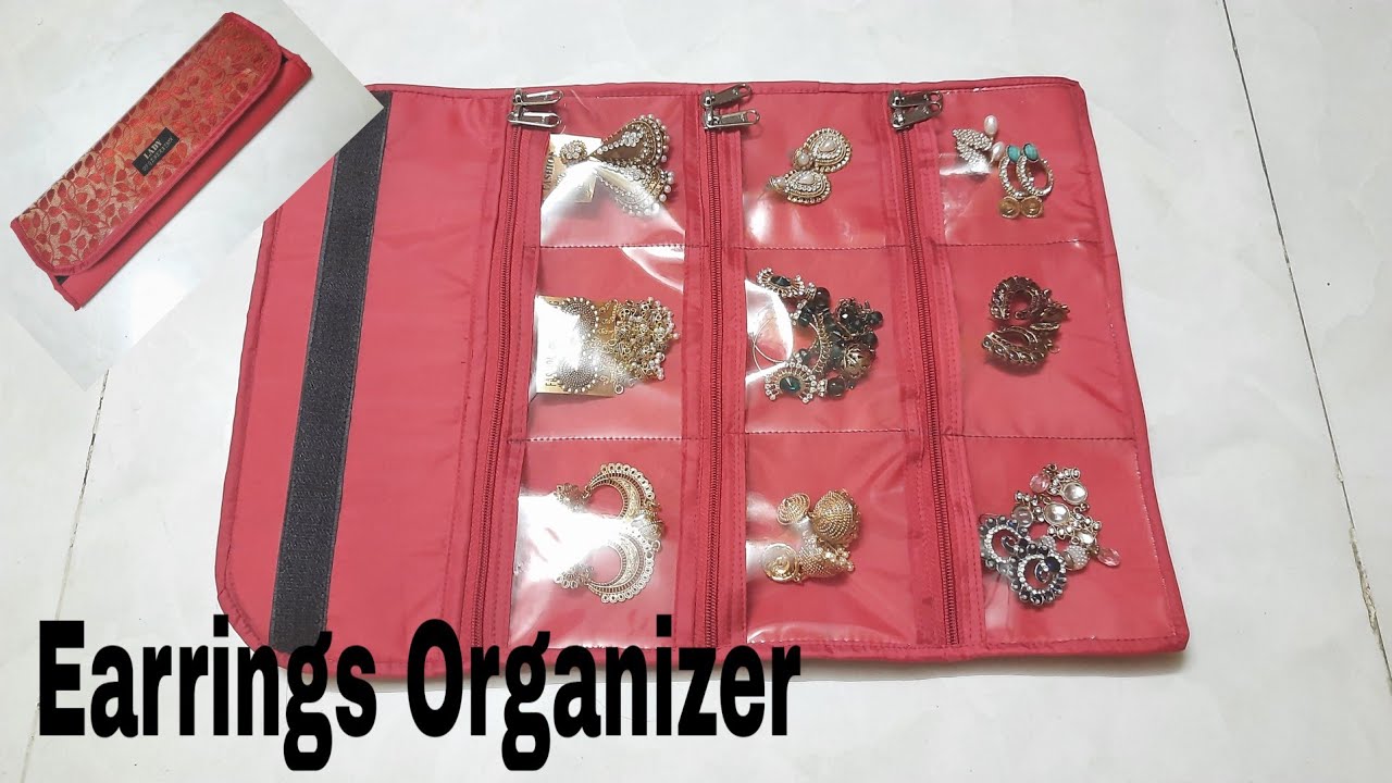 DIY: Earrings Organizer, Earrings Storege Bag Tutorial By Anamika ...