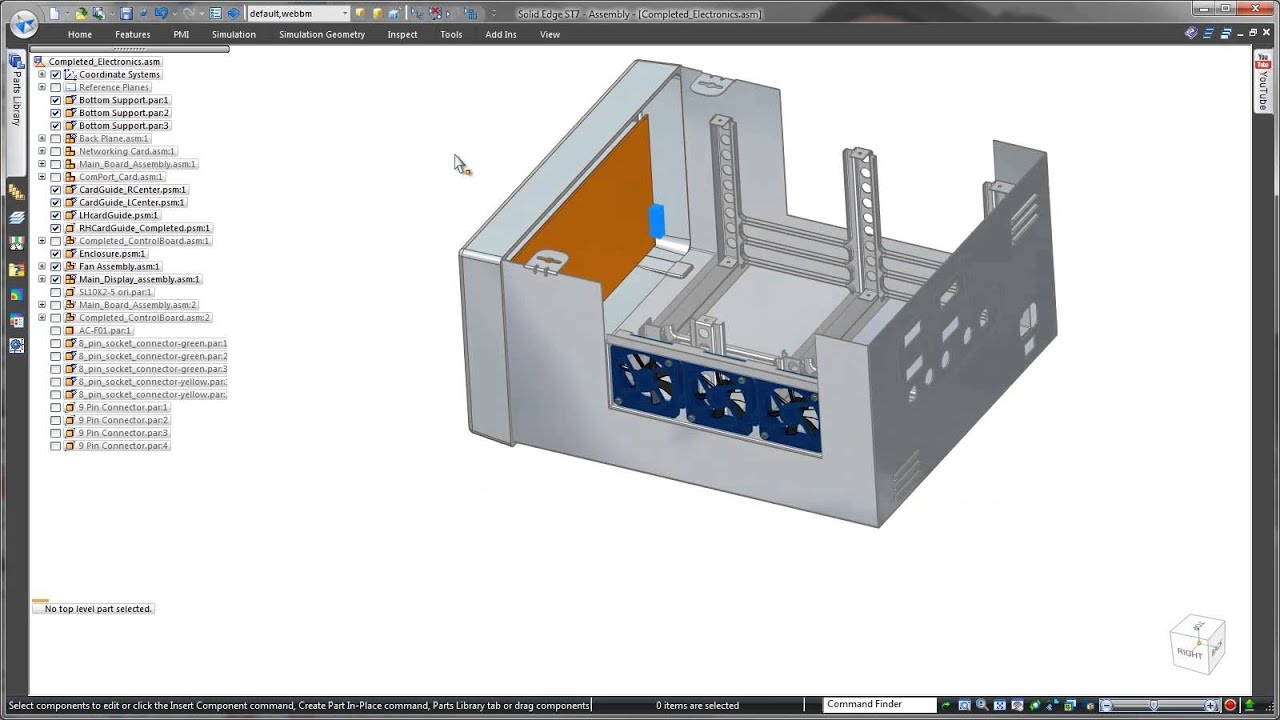 Sheet Metal Enclosures using Solid Edge - YouTube