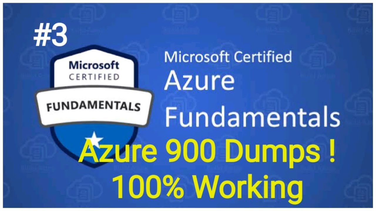 Azure 900 Dumps | 100% Pass |Clear you Exams Today - YouTube