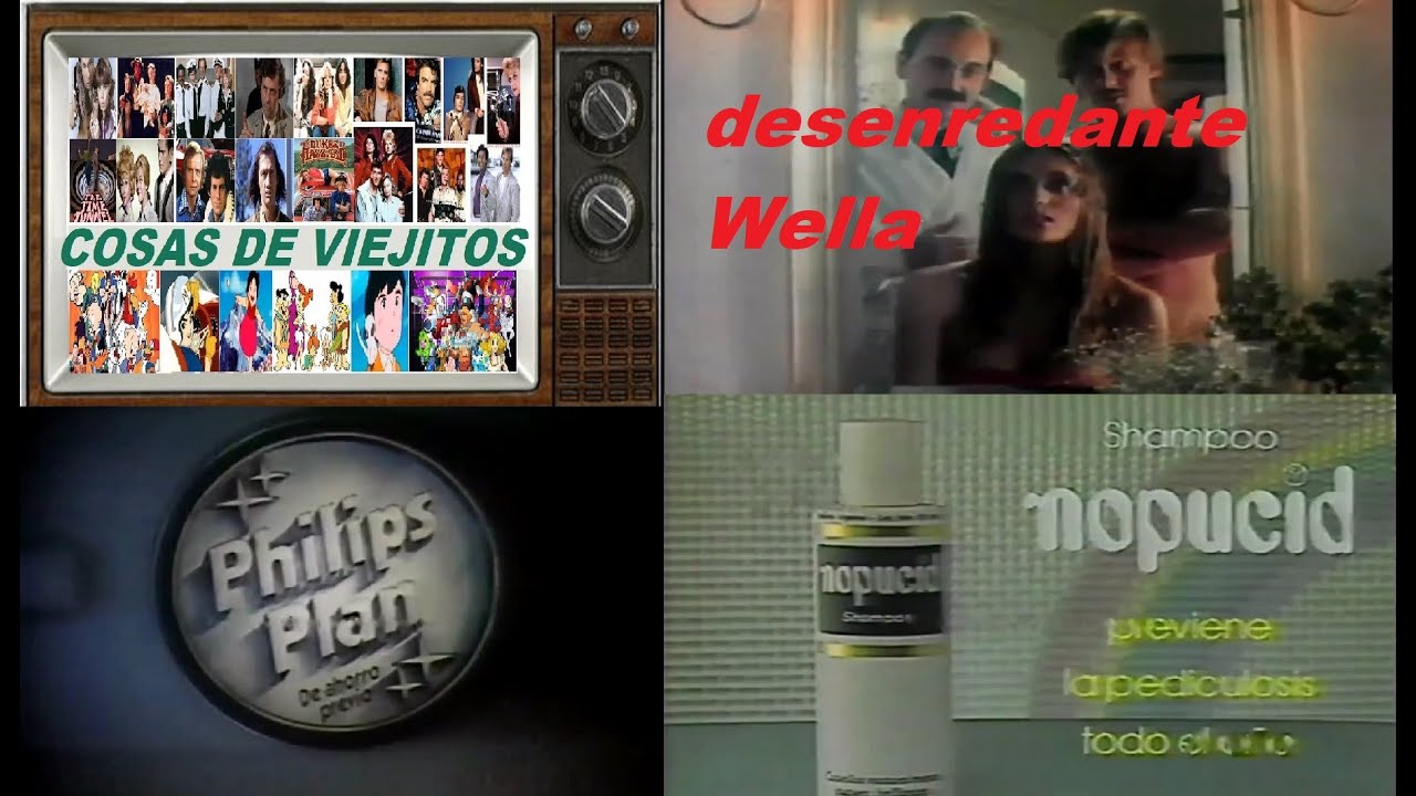 Publicidad Shampoo Wella, Philips plan y Nopucid Año 1984 - YouTube