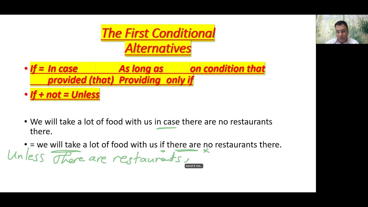 IF CONDITIONAL ALTERNATIVES. . بدائل الحالات الشرطية. - YouTube