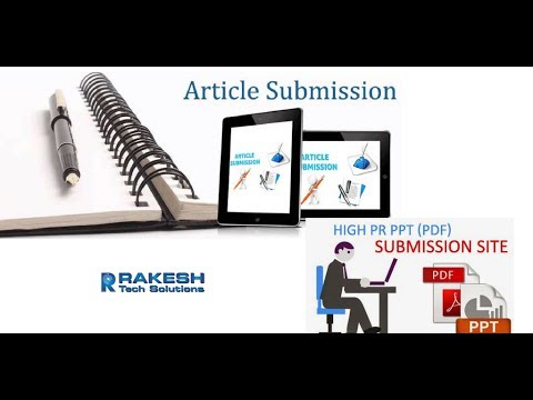 Off Page Optimization - How to submit PPT to PDF Submission Sites | PDF ...