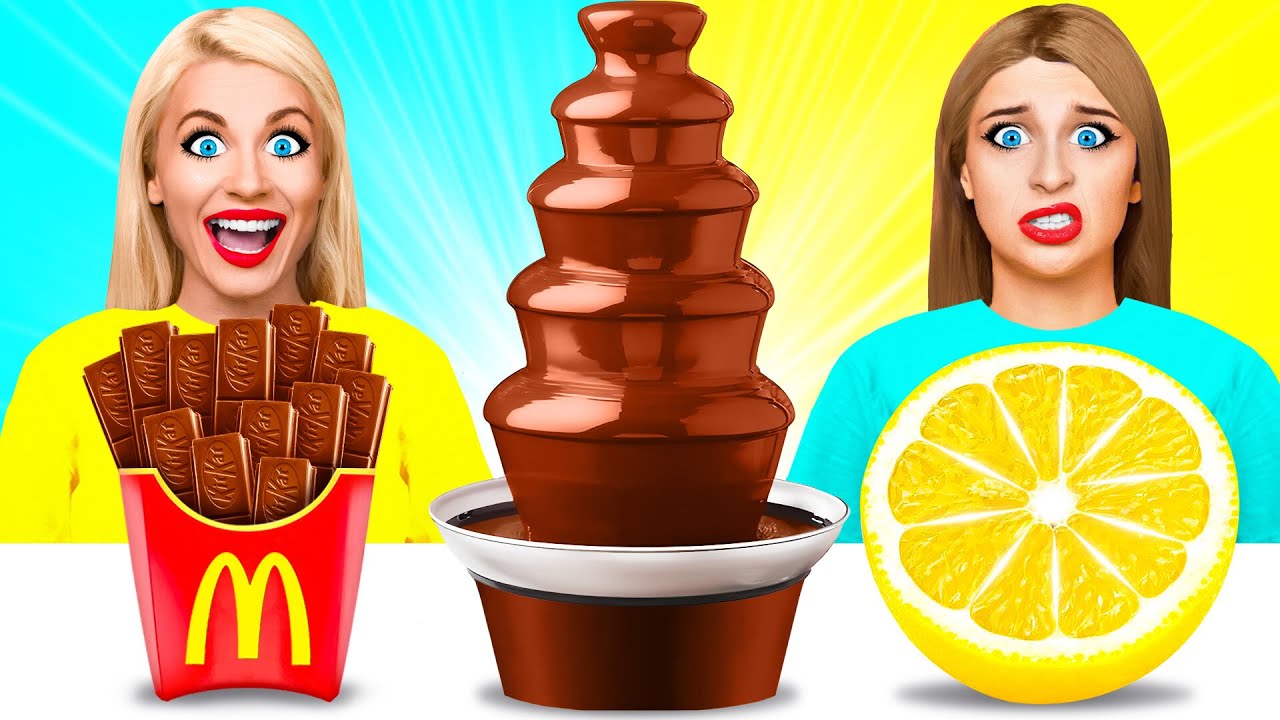 Chocolate Fountain Fondue Challenge | Delicious Kitchen Hacks by Multi ...