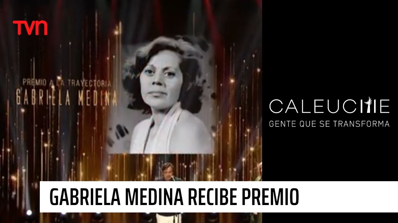 Gabriela Medina recibe Premio a la Trayectoria | Premios Caleuche 2024 ...
