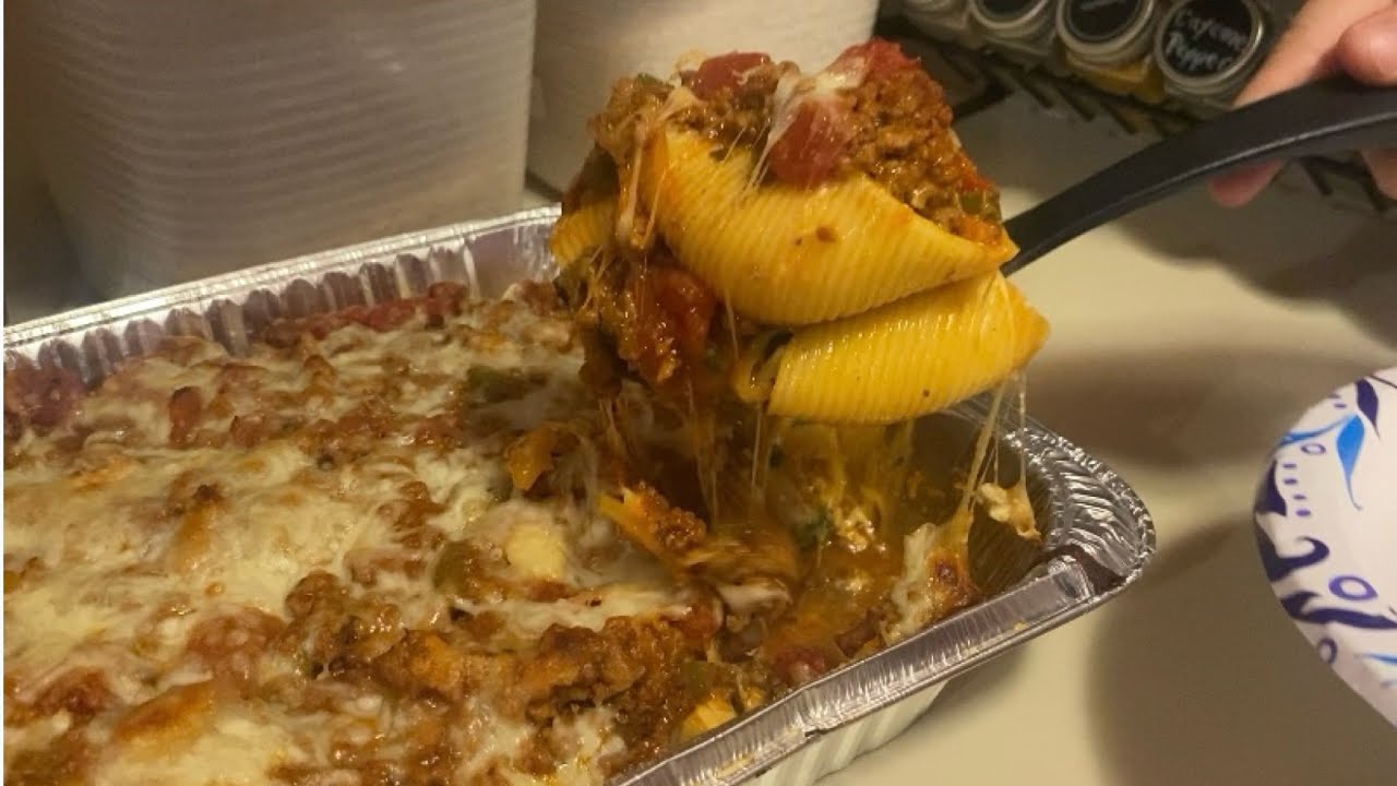 Cheesy Stuffed Shells | Shay Recipes - YouTube