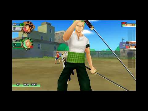 One Piece: Romance Dawn (PPSSPP) Parte 3 Luffy e Zoro vs Capitão Morgan ...