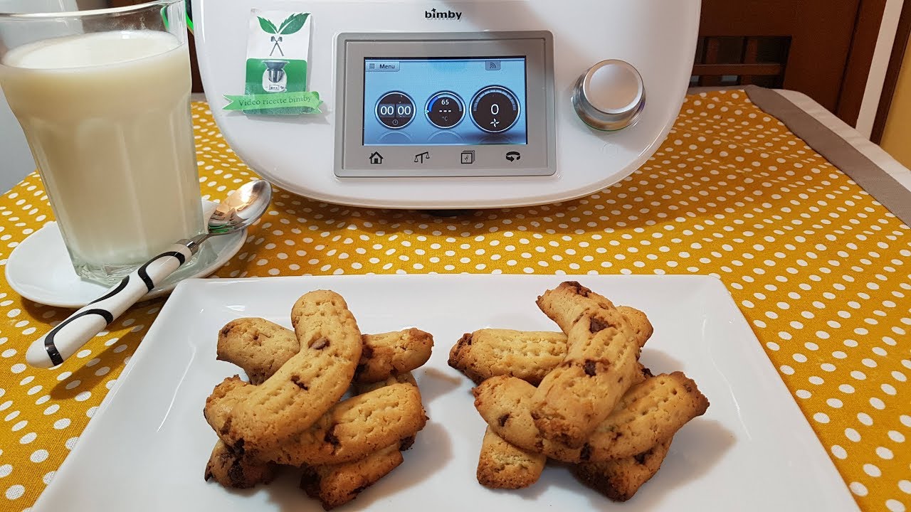 Biscotti krumiri con gocce di cioccolato per bimby TM6 TM5 TM31 - YouTube