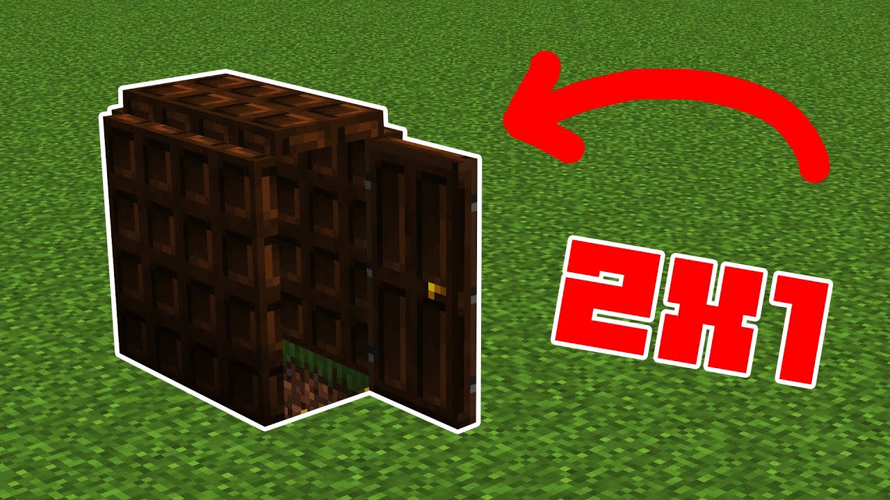 HOW TO MAKE A SMALLEST HOUSE 2X1 IN MINECRAFT - YouTube