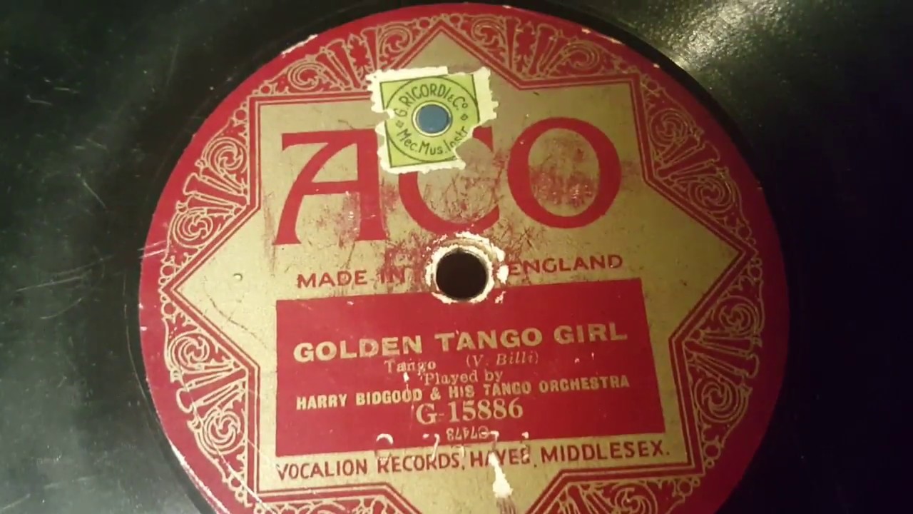 harry bidgood and his tango orchestra - golden tango girl - 78 rpm ...