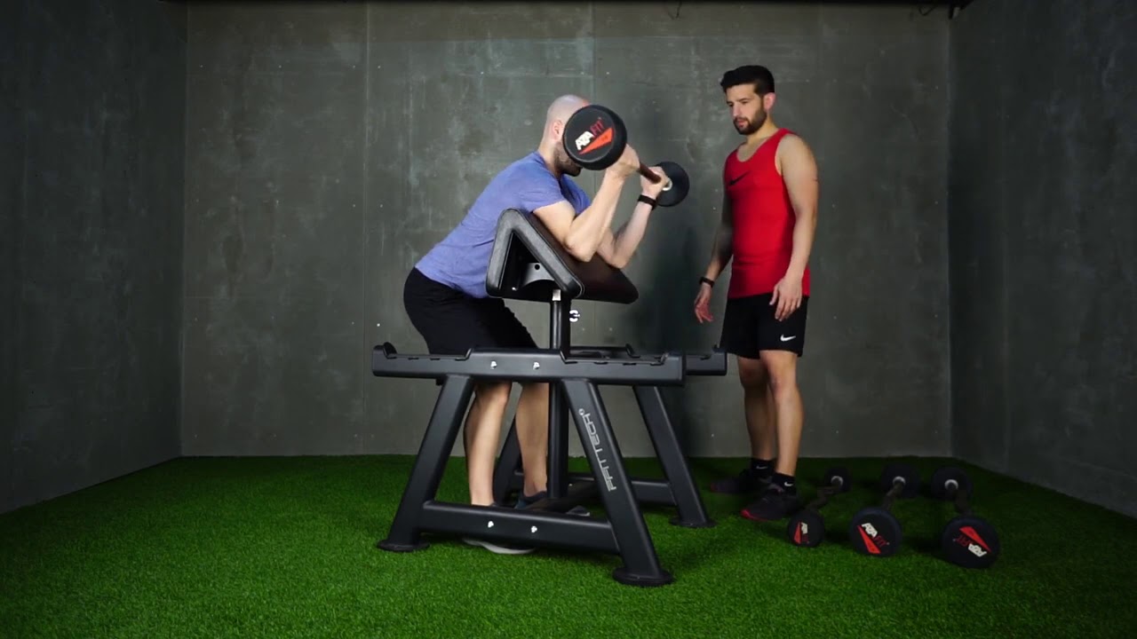 FFiTTech Arm Curl Bench álló bicepszpad FF635 - YouTube