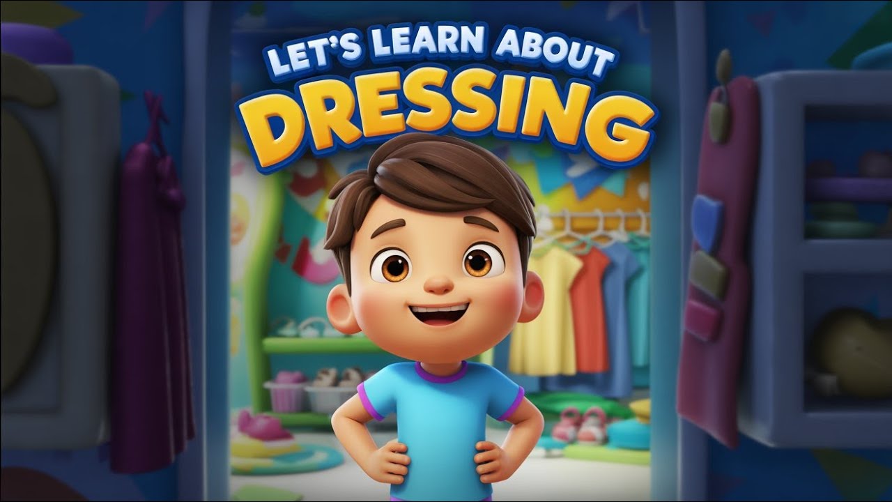 Let’s Learn About Dressing | Getting Dressed Song for Kids | Fun ...