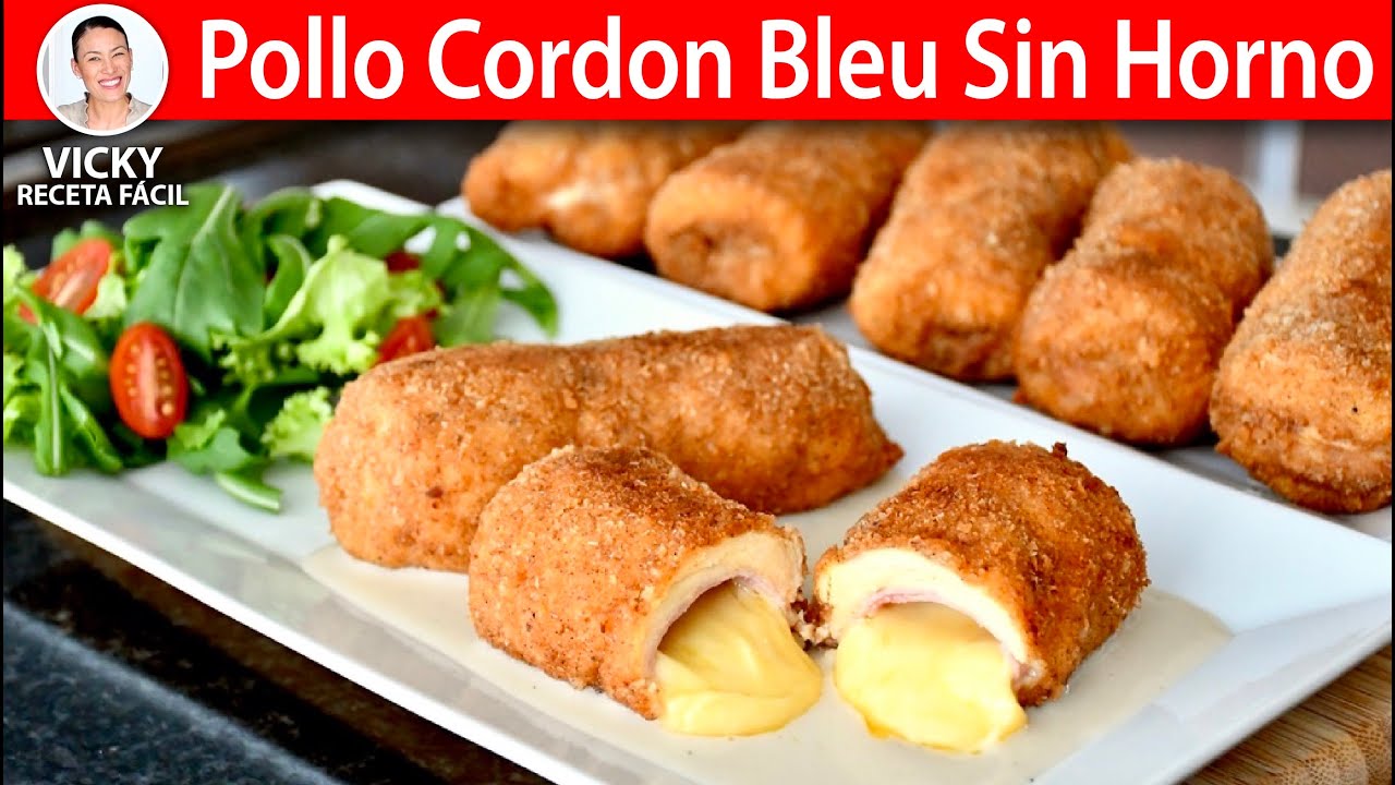 POLLO CORDON BLEU SIN HORNO | Vicky Receta Facil - YouTube