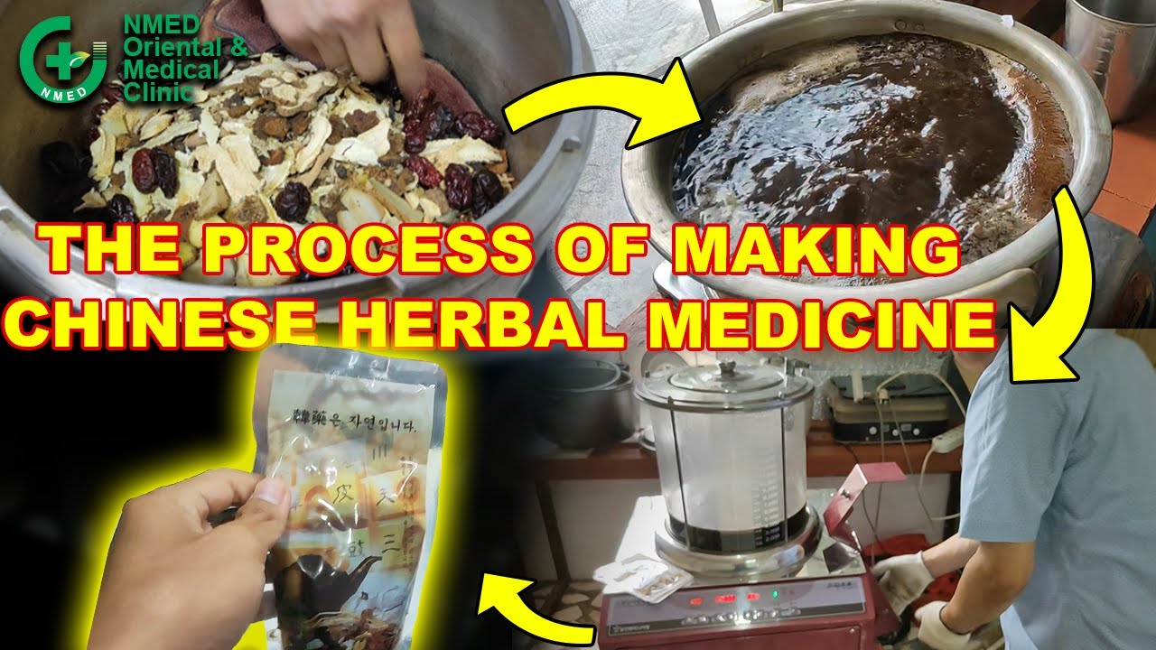 The process of making herbal medicine - YouTube
