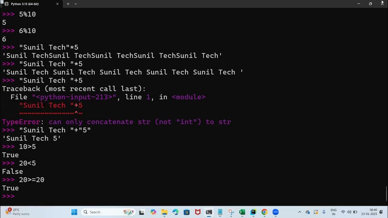 Python Operators part 2 - YouTube