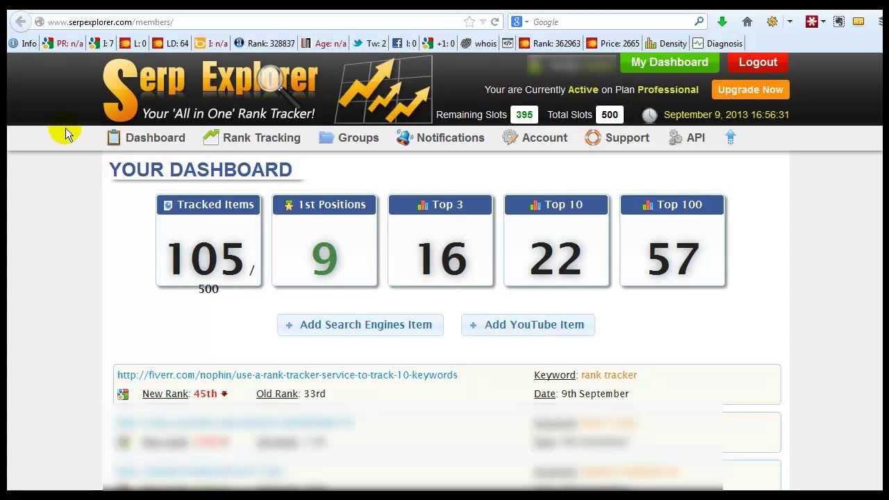 Rank Tracker - Serp Explorer Rank Tracker Review - YouTube