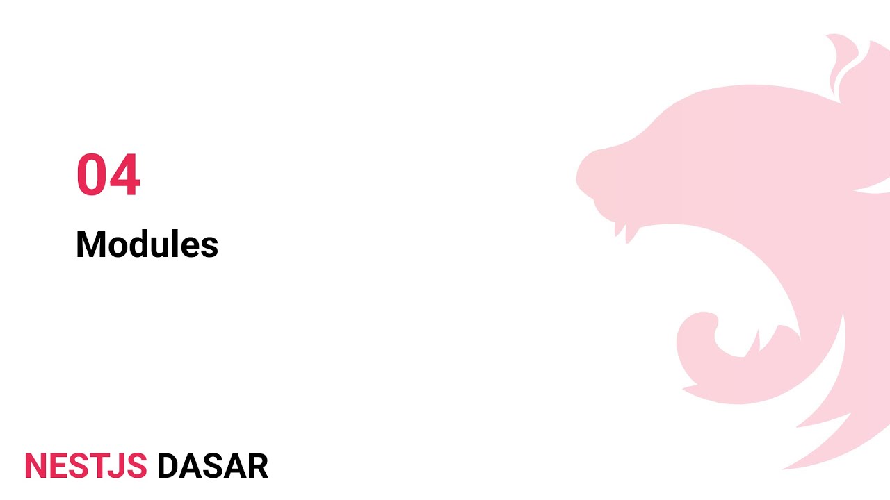 Tutorial NestJS Dasar untuk Pemula #4: Modules | Bahasa Indonesia - YouTube