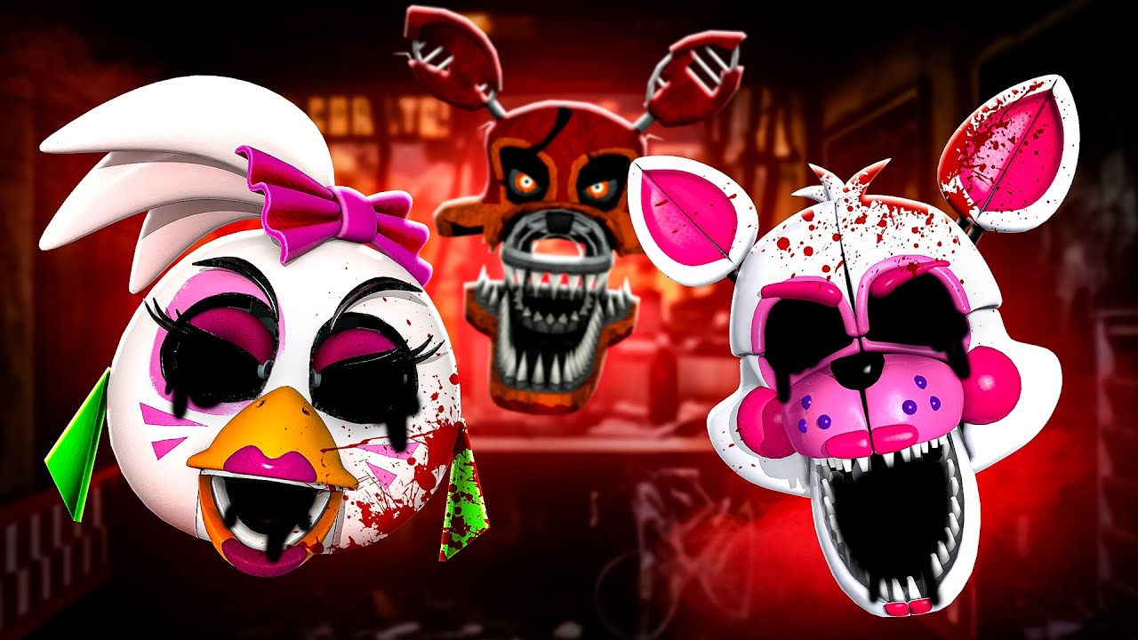 Glamrock Chica and Funtime Foxy Play 2 SCARY GAMES - YouTube