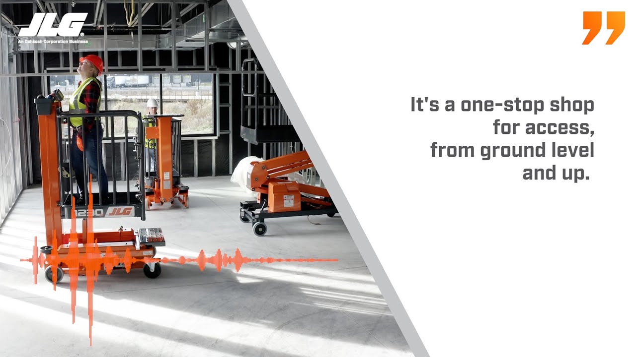 JLG® Low-Level Access Lifts – Scaffold Replacement Testimonial - YouTube