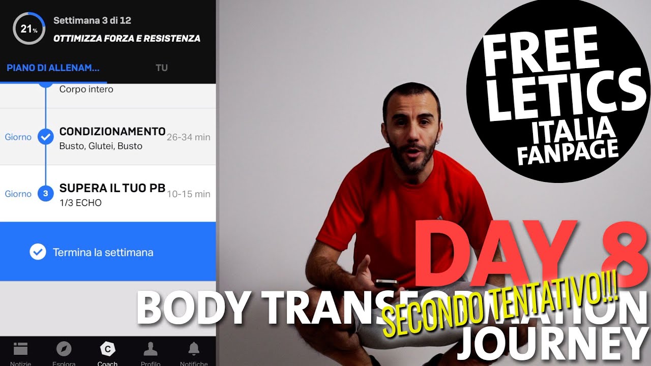 Freeletics Body transformation - Day 08 - Freeletics Italia ...
