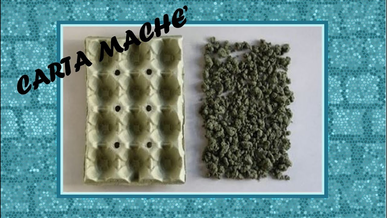 Carta machè o cartapesta da cartoni uova #cartapesta #cartone #paper # ...