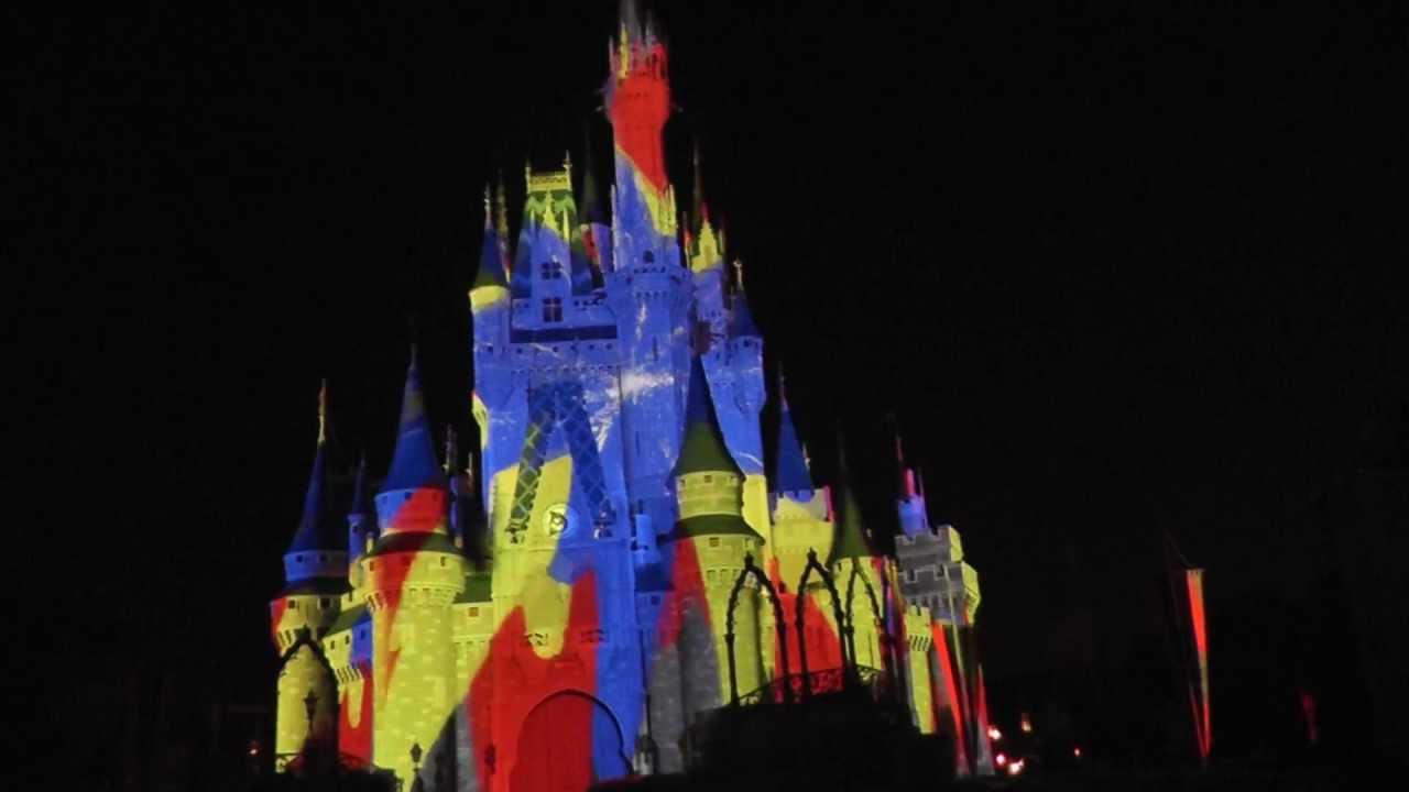 Celebrate the Magic night-time show at Magic Kingdom, Walt Disney World ...