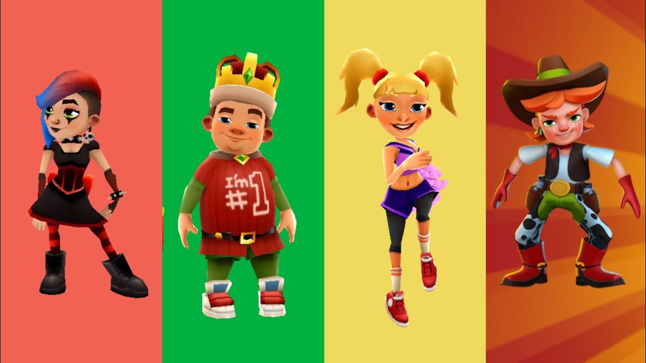 Subway Surfers World Tour Events - Lucy, King, Tasha, Rudy Rascal - YouTube