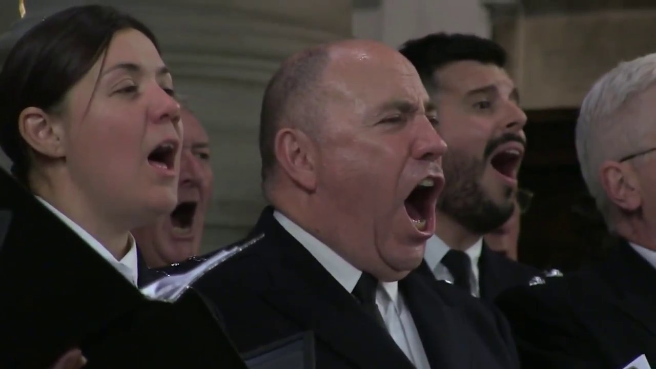 Les Misérables - The Metropolitan Police Choir Performs a section of a ...