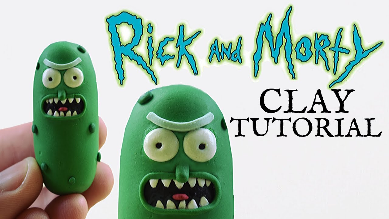 Making Pickle Rick From Rick And Morty Using Polymer Clay (Tutorial ...