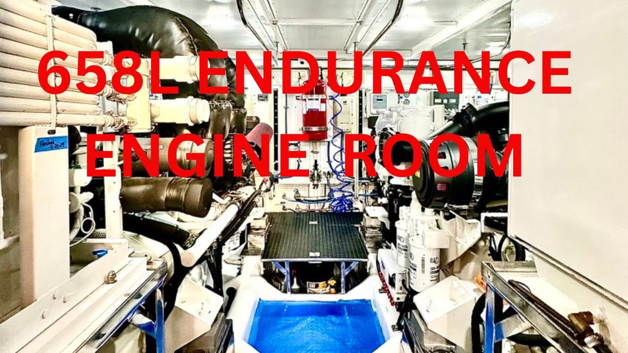 Walk through 658L Endurace engine room video - YouTube