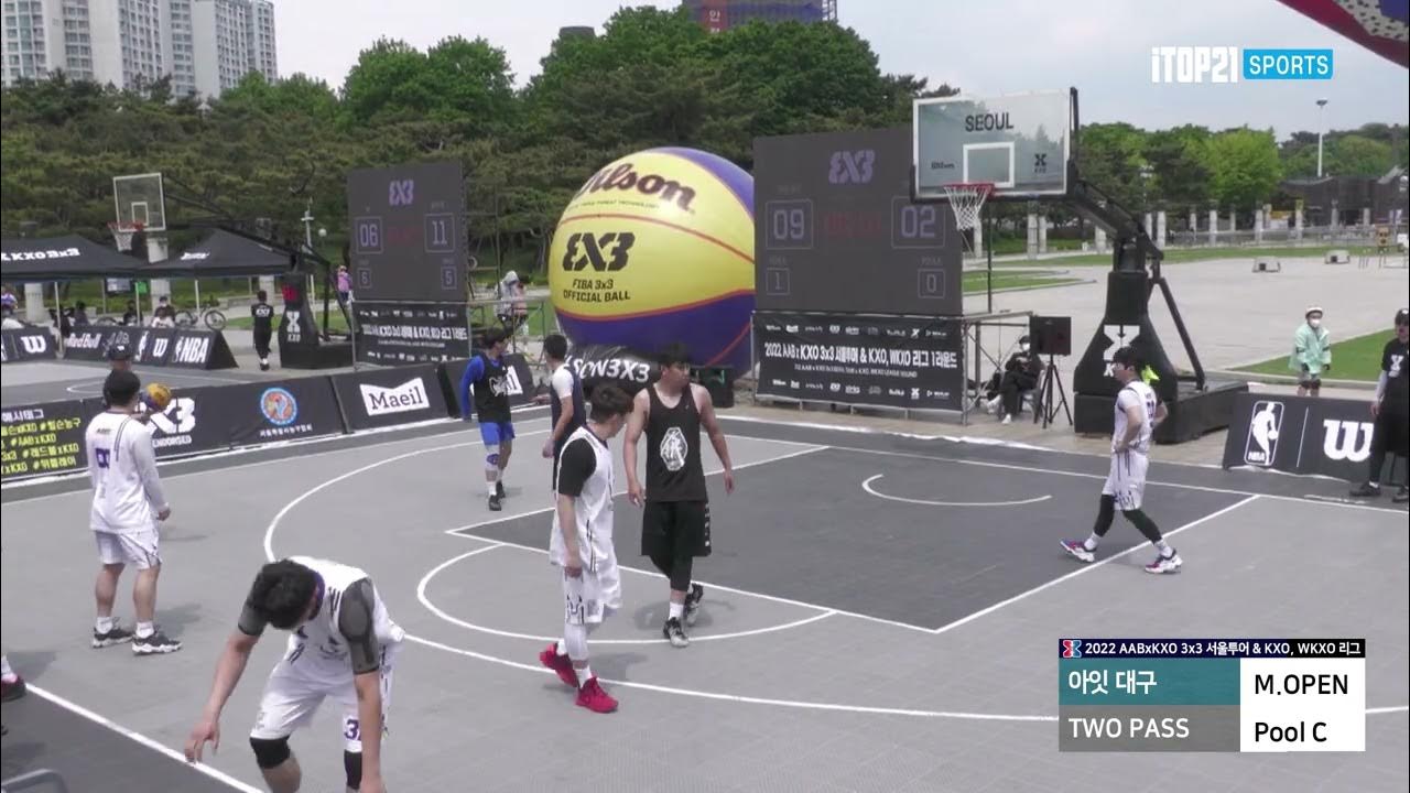 아잇 대구 vs TWO PASS ㅣ 남자 오픈부 C조 예선 ㅣ 2022 AABxKXO 3x3 서울투어 & KXO, WKXO 리그 1라운드 B코트 1일차 - 2022.4.30 ...
